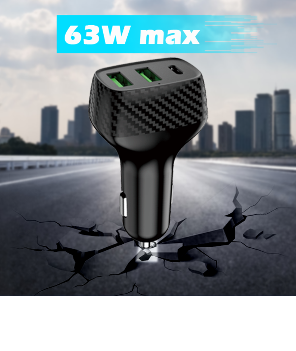 Buy Wholesale China Car Charger 3 Ports Usb Car Charger Pd 45w Qc3.0 ...