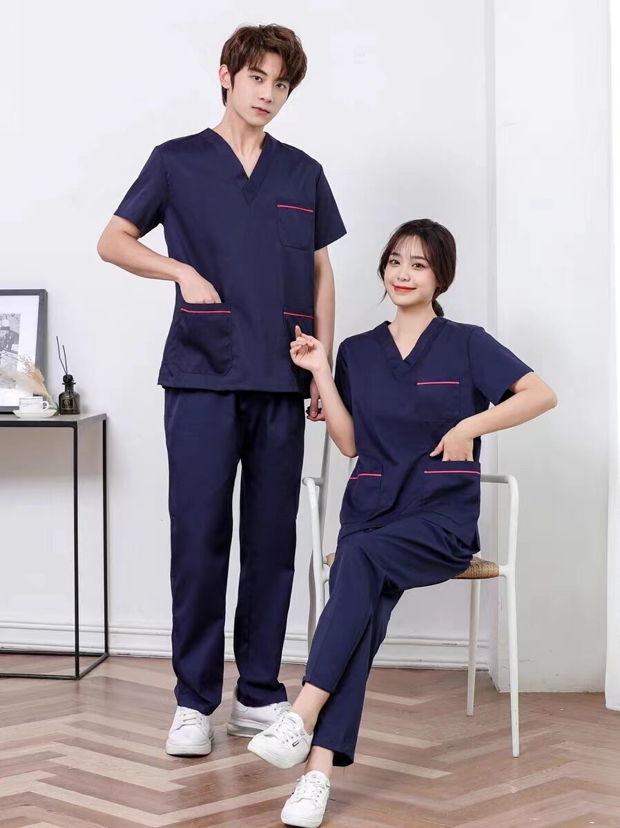 Free Sample Of Cotton Nursing Scrubs Green Surgical Gown Hospital ...