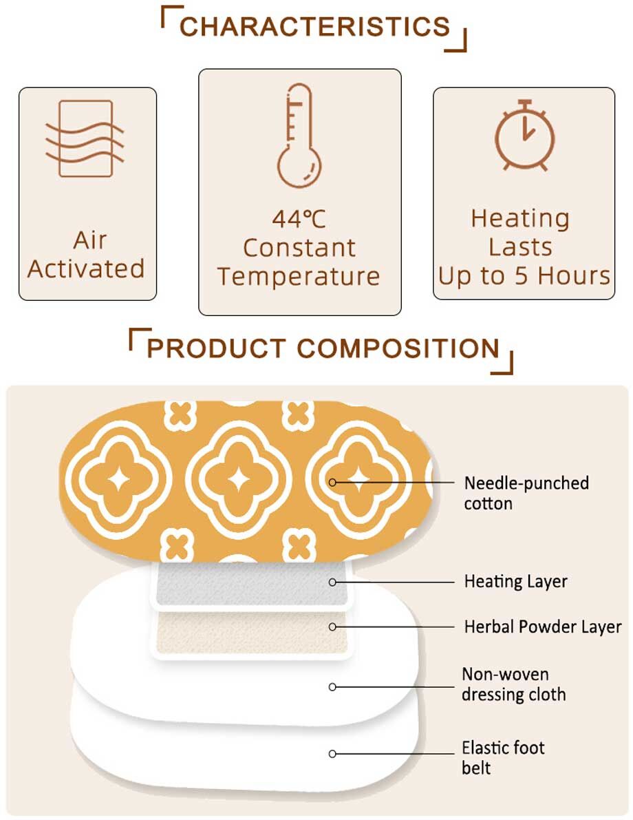 Natural Chinese Hot Sales Steam Foot Patch For Winter To Keep Warmer ...