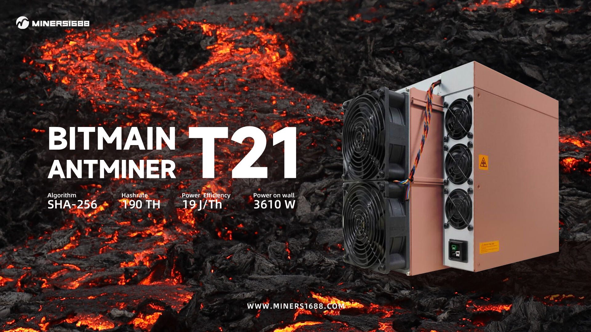 Pre-sale Bitmain Unveils New T21 Bitcoin Miner 190th/s 3610w With Sha ...