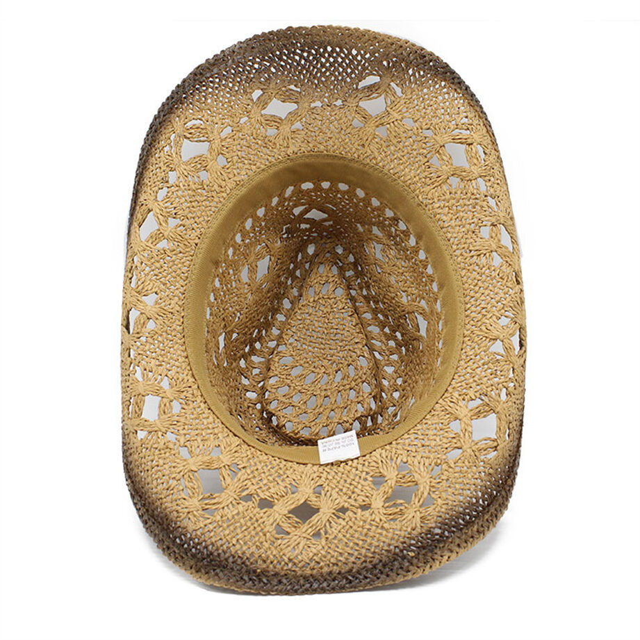 Western Cowboy Hat Male And Female Summer Outdoor Beach Hat Breathable ...