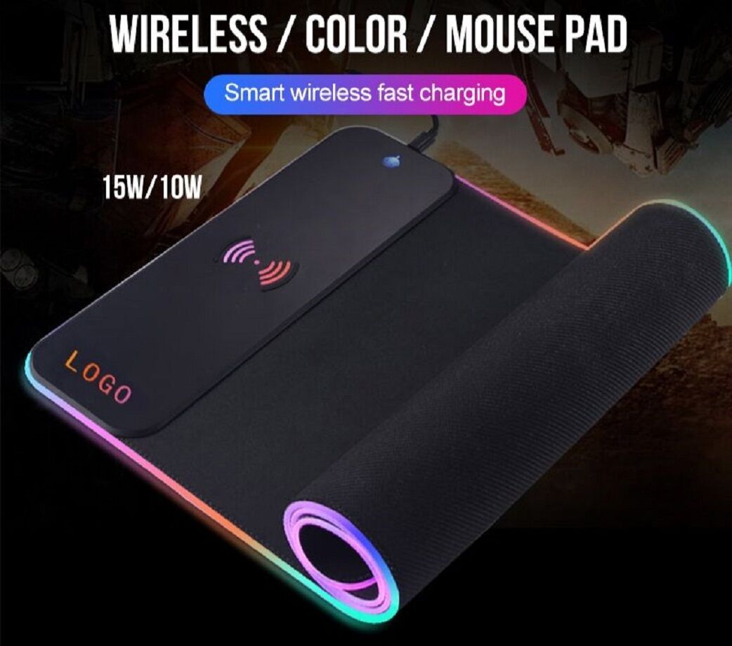 Factory Price Wireless Fast Charger Mouse Pad Game Mouse Pad Rgb Led ...