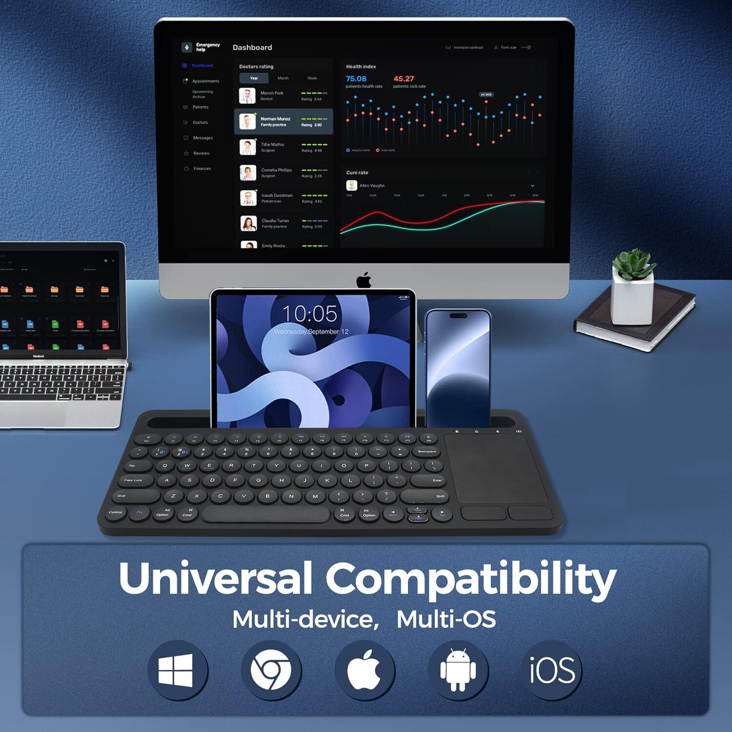 Buy Wholesale China Custom Round Key Wireless Bluetooth Multi-device ...