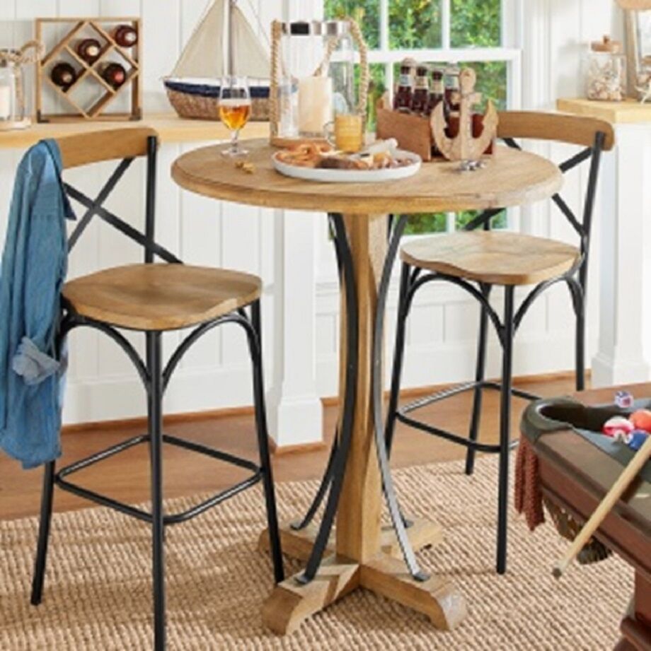 Buy Wholesale India Mango Wood Bar Table, Mango Wood, Iron & Bar Table ...