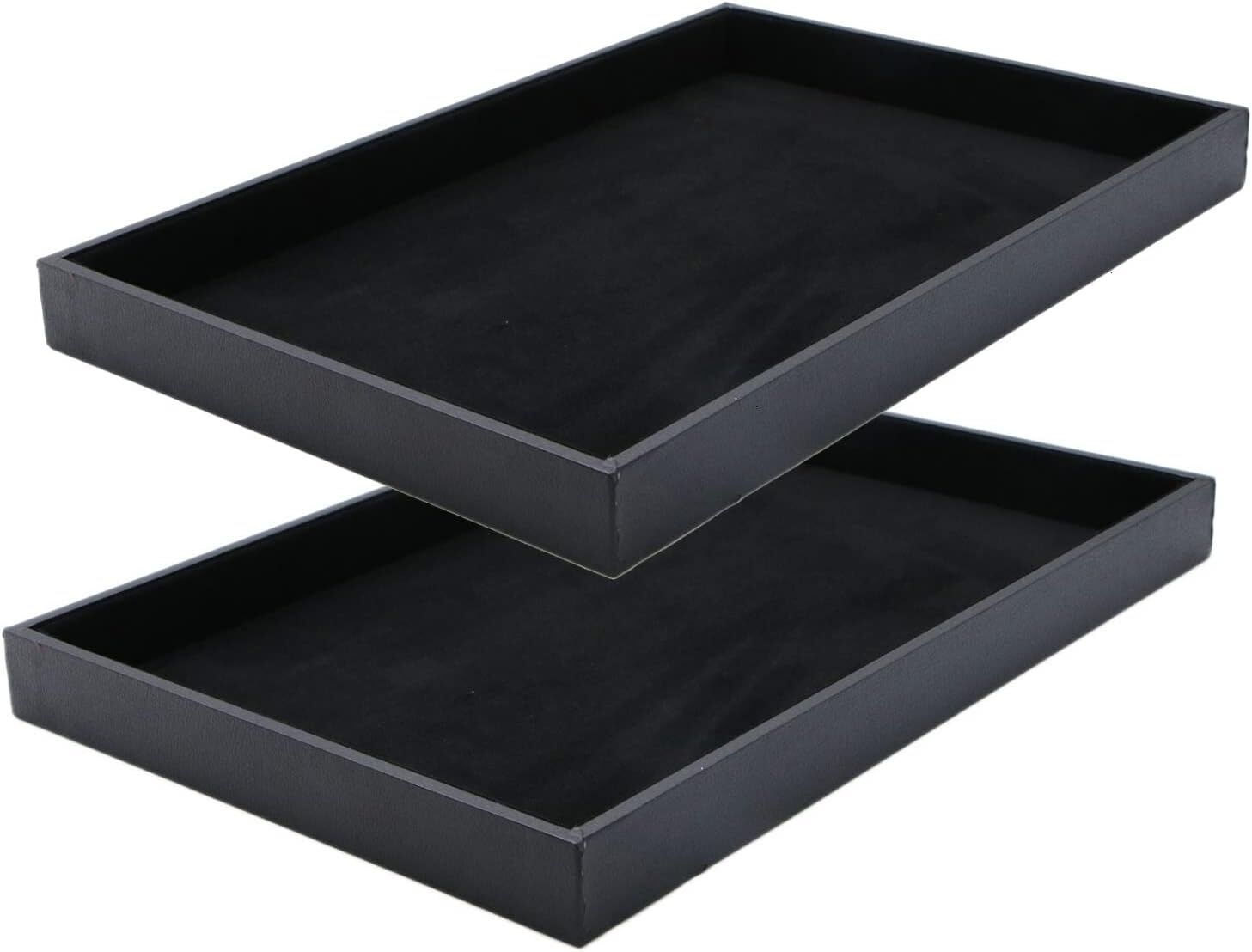 Stackable Velvet Jewelry Organizer Trays For Drawers Inserts Jewelry ...