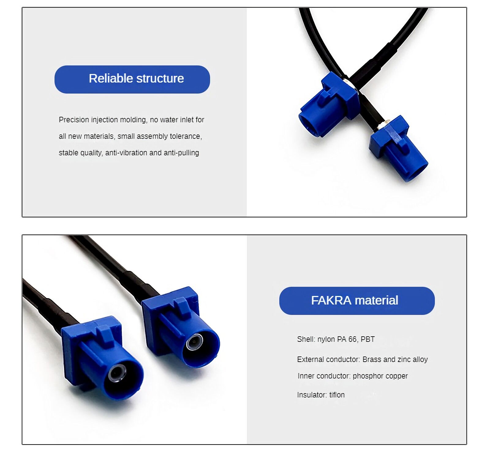 Buy Wholesale China Fakra C Female Blue Crimp Solder Connector For Car ...