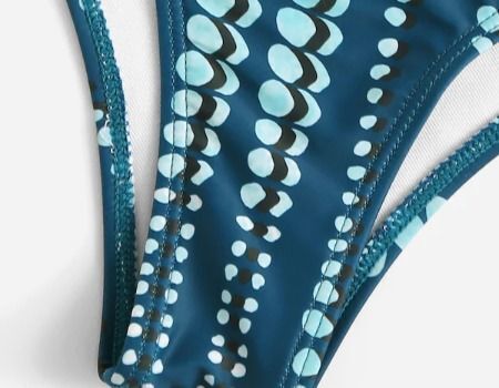 Buy Wholesale China Women's Tall Waist Sexy Printed Triangle Fission ...