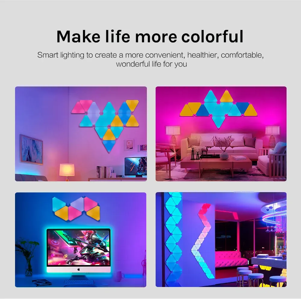 Buy Wholesale China Triangle Lights Panels Smart Led Light Panel Smart ...