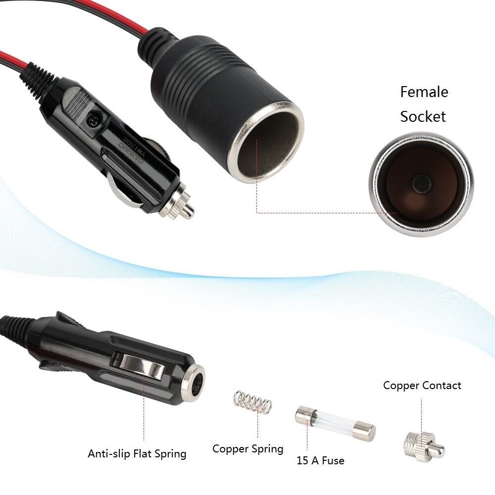 Buy Wholesale China Heavy Duty Cigarette Lighter Plug Extension Cord By ...