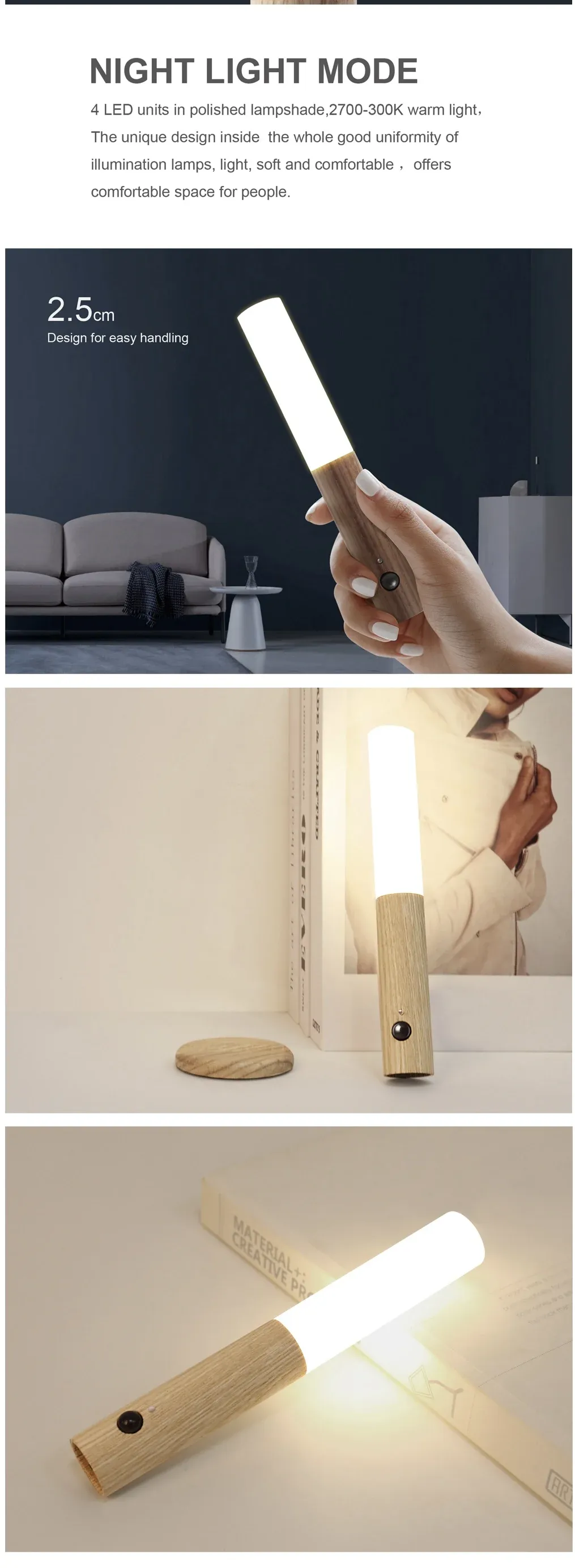 Inductive Pir Portable Wireless Magnetic Smart Indoor Wall Staircase ...