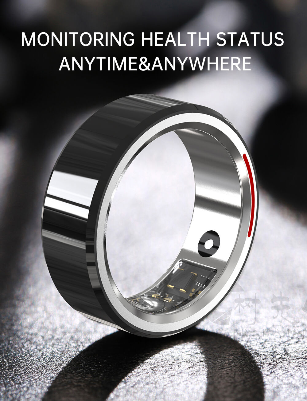 5atm Waterproof Fashion Health Smart Ring With Heart Rate, Blood Oxygen ...