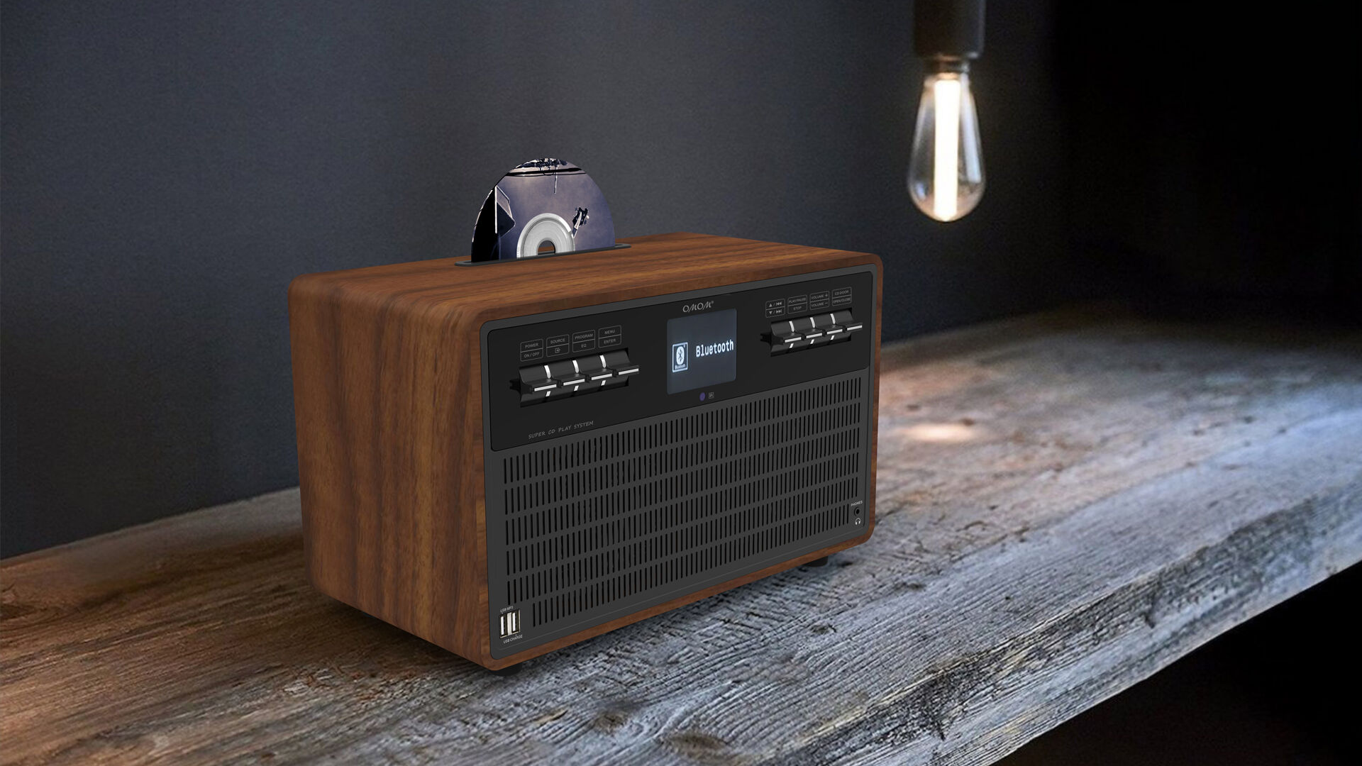 Buy Wholesale China Odm 40w Metal Grill Wood Cabinet Cd Mp3 Player ...