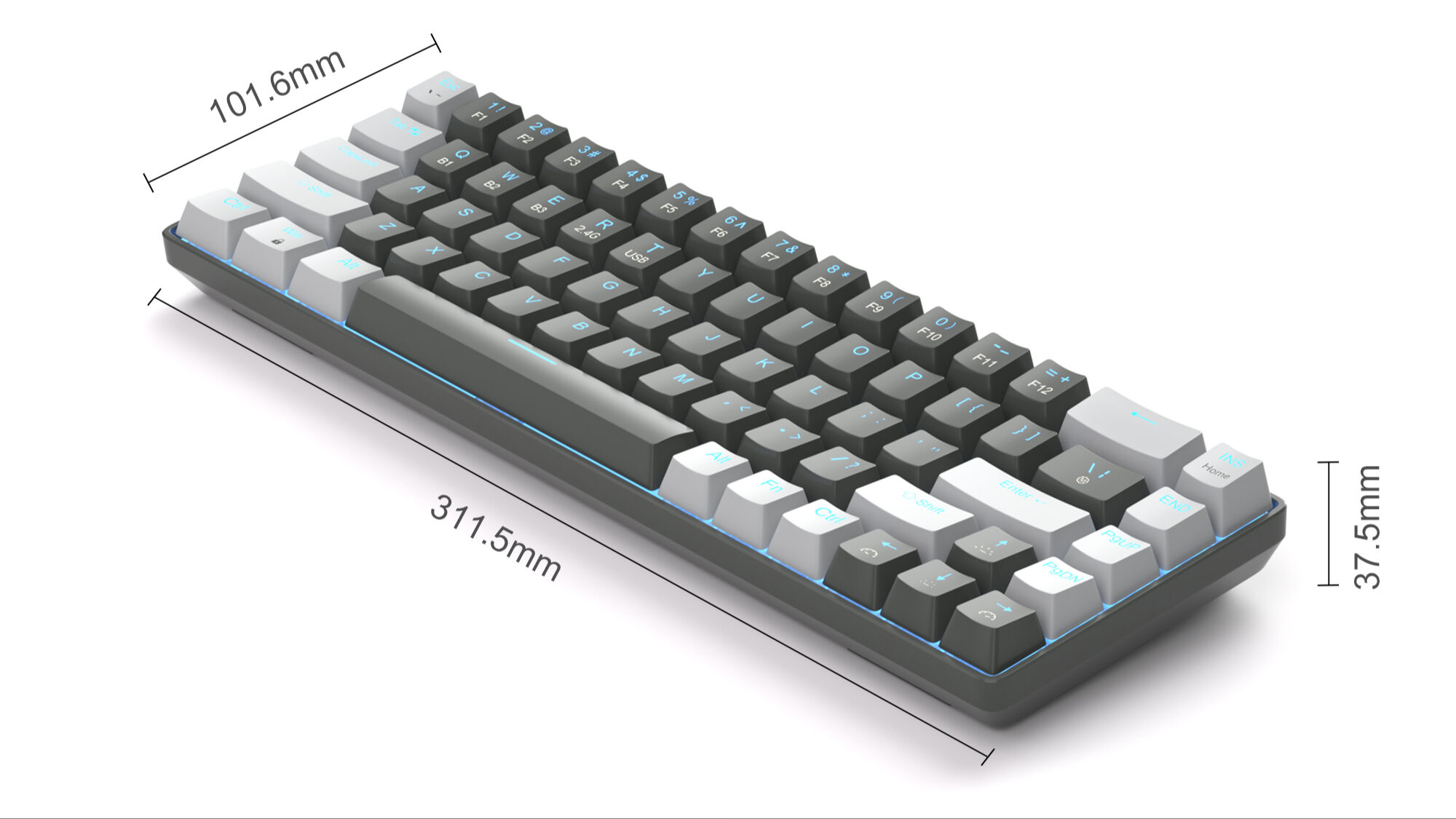 Buy Wholesale China Magegee Mk-box Plus 60% Wireless Mechanical ...