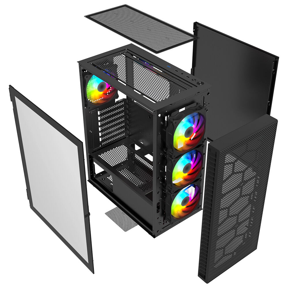 Powercase Oem Metal Mesh Design Atx Case Magnetic Dust Filter Pc Gaming ...