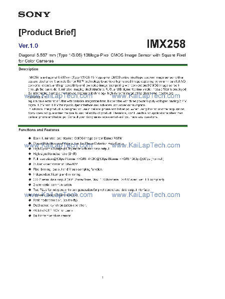 Klt-k6ma-imx258 V2.2 13mp Imx258 Mipi Interface Auto Focus Camera ...