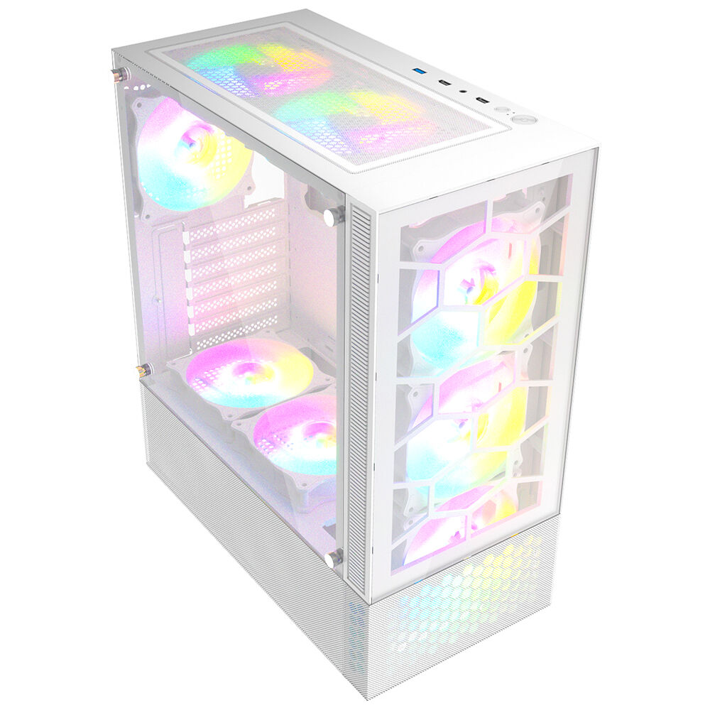 Powercase Oem Tempered Glass Cabinet Pc Gaming Abs Plastic Gaming Pc ...