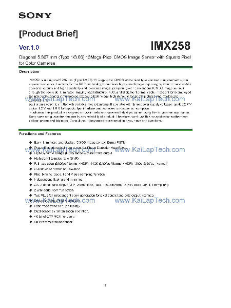 Klt-w5ma-imx258 V1.0 13mp Imx258 Mipi Interface Auto Focus Camera ...