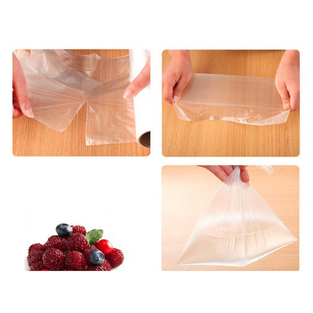Transparent Food Packaging Poly Flat Bag Plastic Produce Bag On A Roll ...