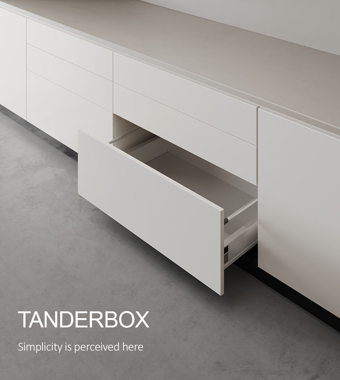 Buy Wholesale China H84mm Whole Set Metal Drawer System Tandem Box With ...