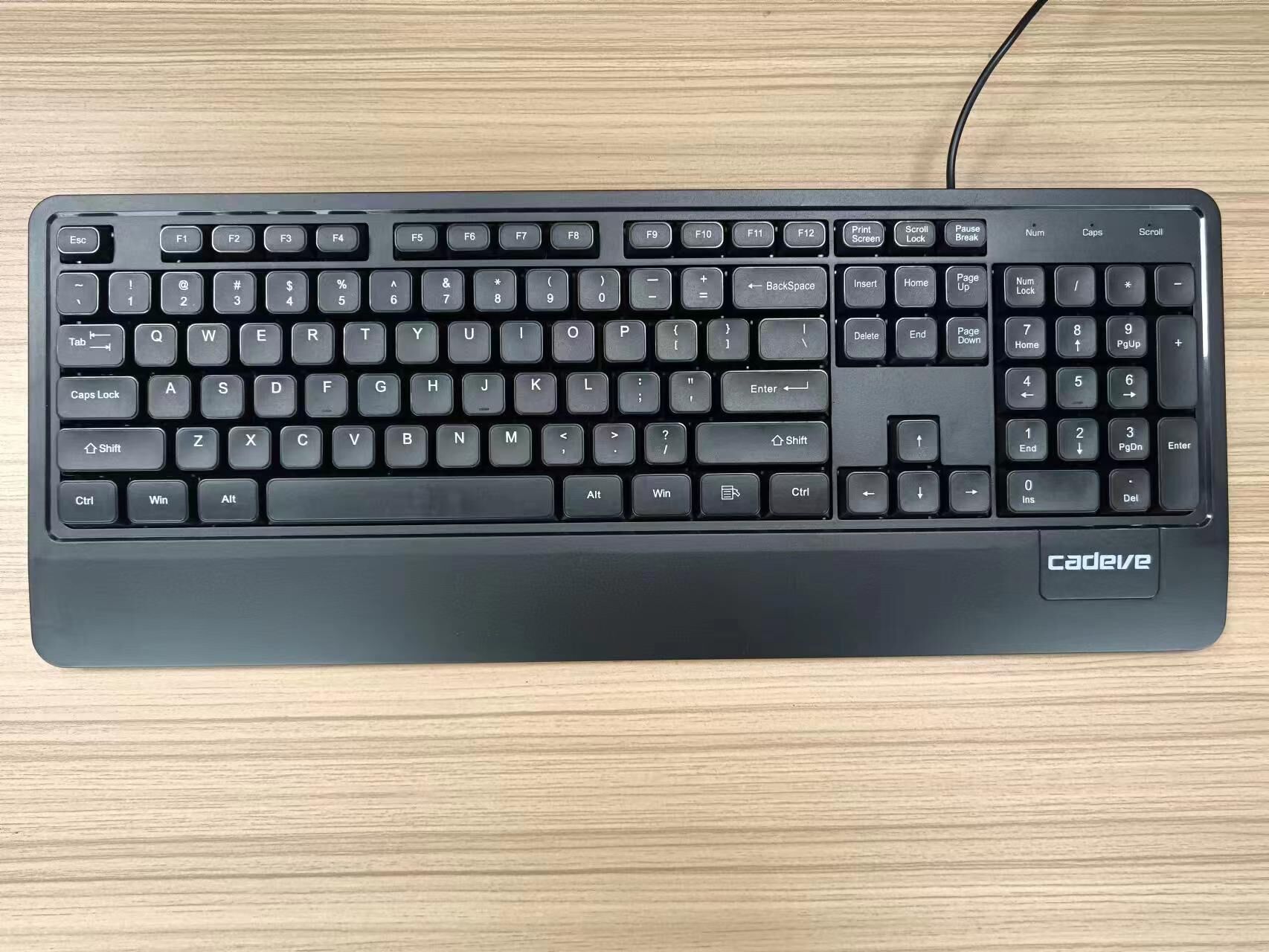 Usb Wired Keyboard, Ergonomic Wired Computer Keyboard With 104 Keys And ...