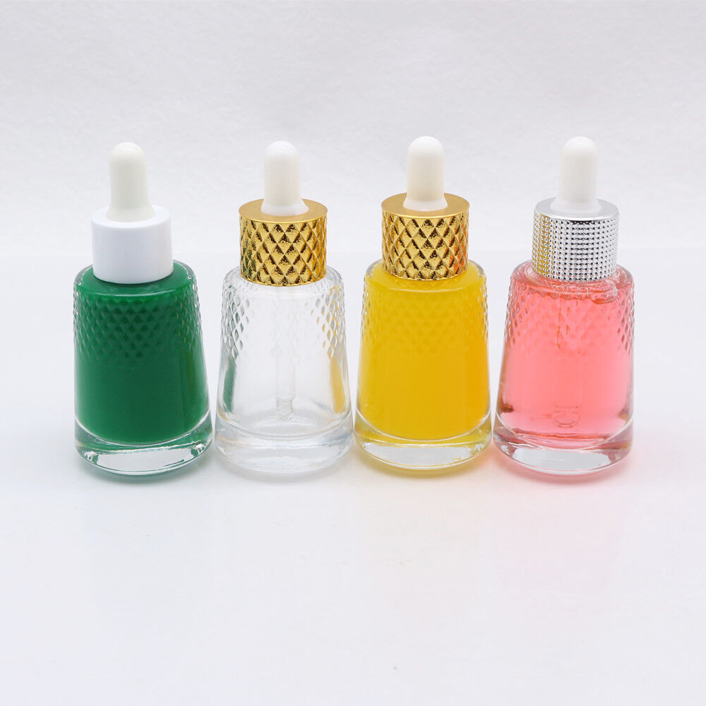 30ml Conical Shape Glass Dropper Bottle With Rubber Dropper Cap For ...