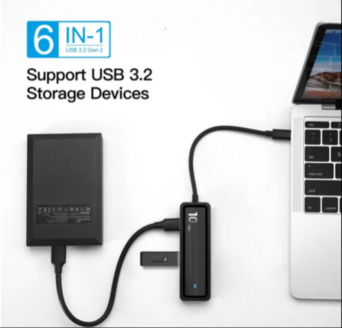 Buy Wholesale China 2023 New Lightweight Usb-c Gen 2 Hub Adapter 6 ...