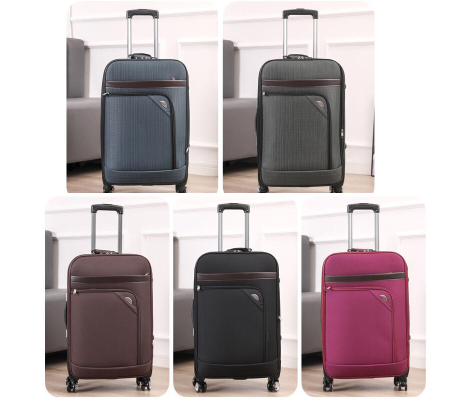 Durable Soft Luggage Set Suitcase Soft Fabric Cases Travel Bags Luggage ...