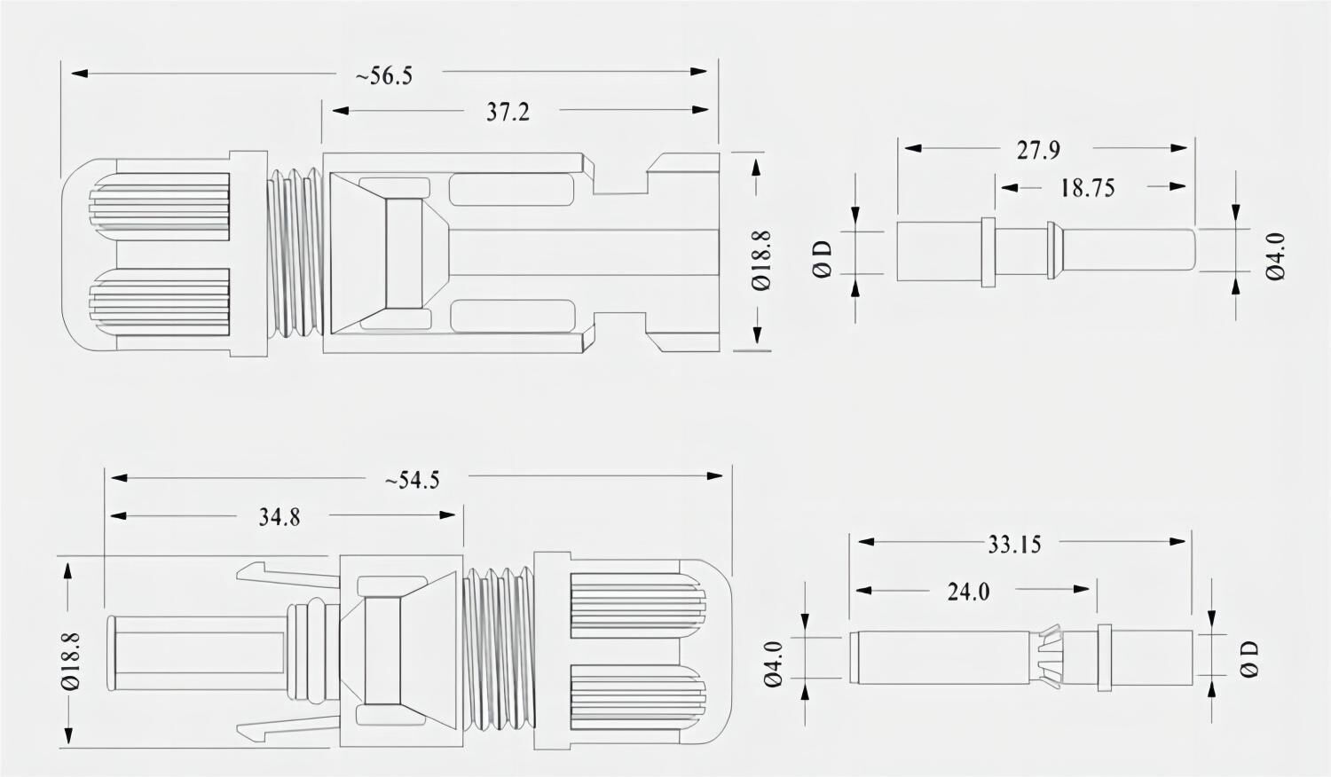 Buy Wholesale China 1000v Dc Pv Solar Panel Connectors & Solar Panel ...