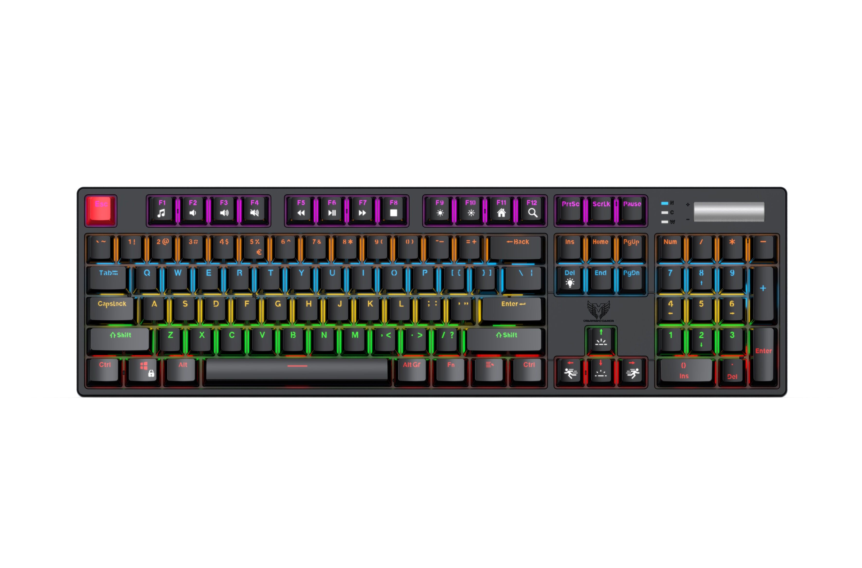 Full Size Mechanical Keyboard With Volume Scroll Model - Buy China ...