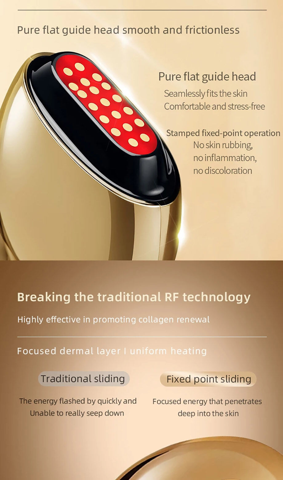 Buy Wholesale China New 3 In 1 Ems Rf Face Lifting 3 Gears Micro ...