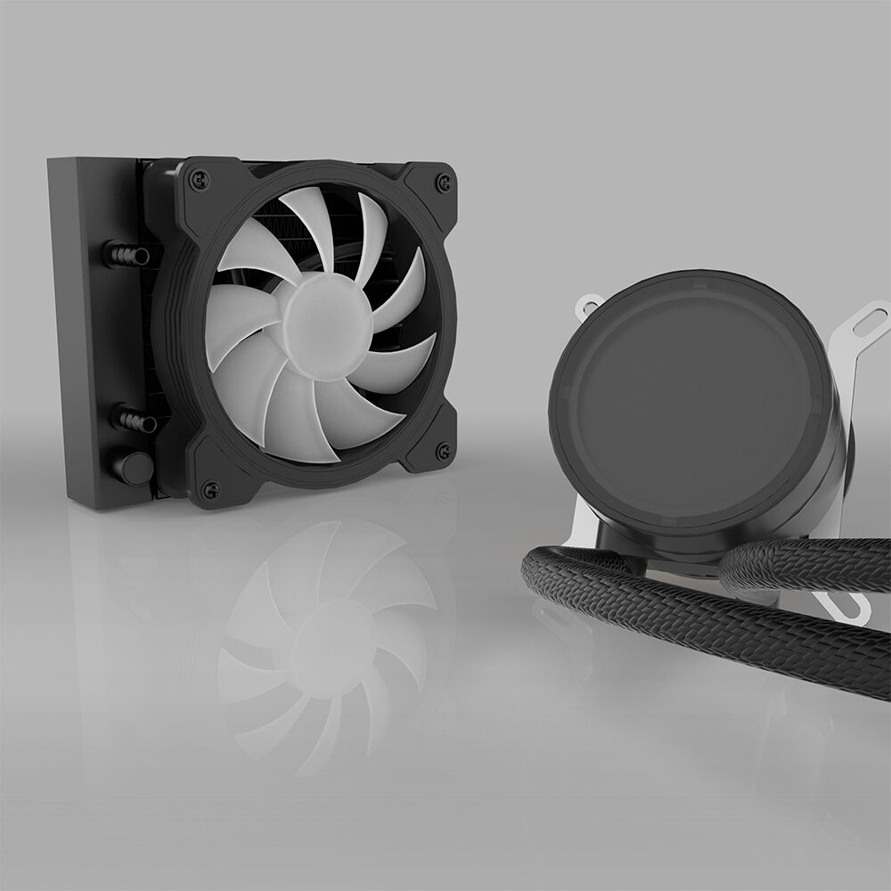 Powercase 120mm Cpu Water Cooling With 5v Argb Fan Strong Water Cooler ...