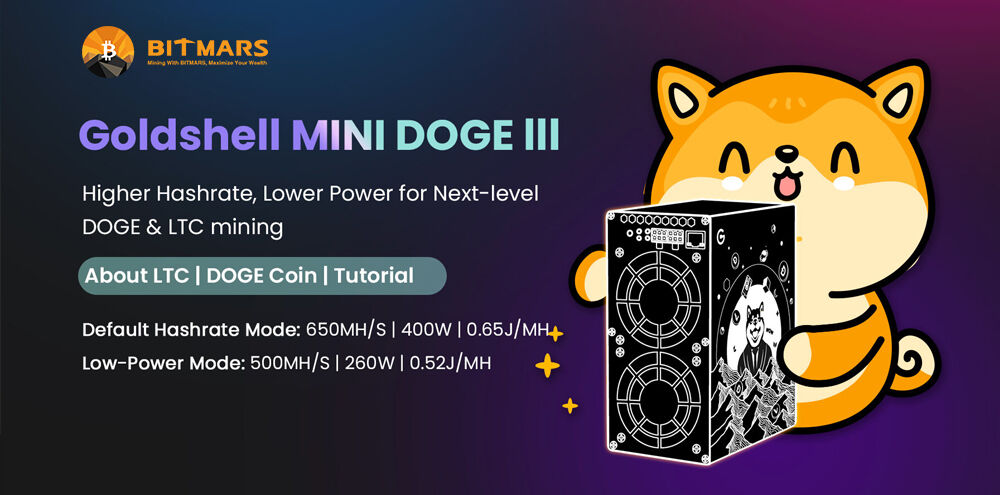 Buy Wholesale China Newest Model Goldshell Mini Doge Iii 650m 400w Ltc ...