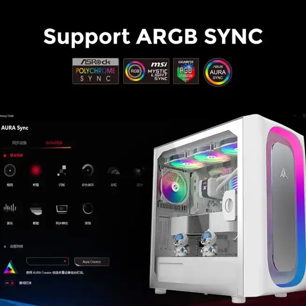 Bulk Buy China Wholesale 2024 New Products Factory Tempered Glass Gaming Pc Case M Atx Itx Usb3