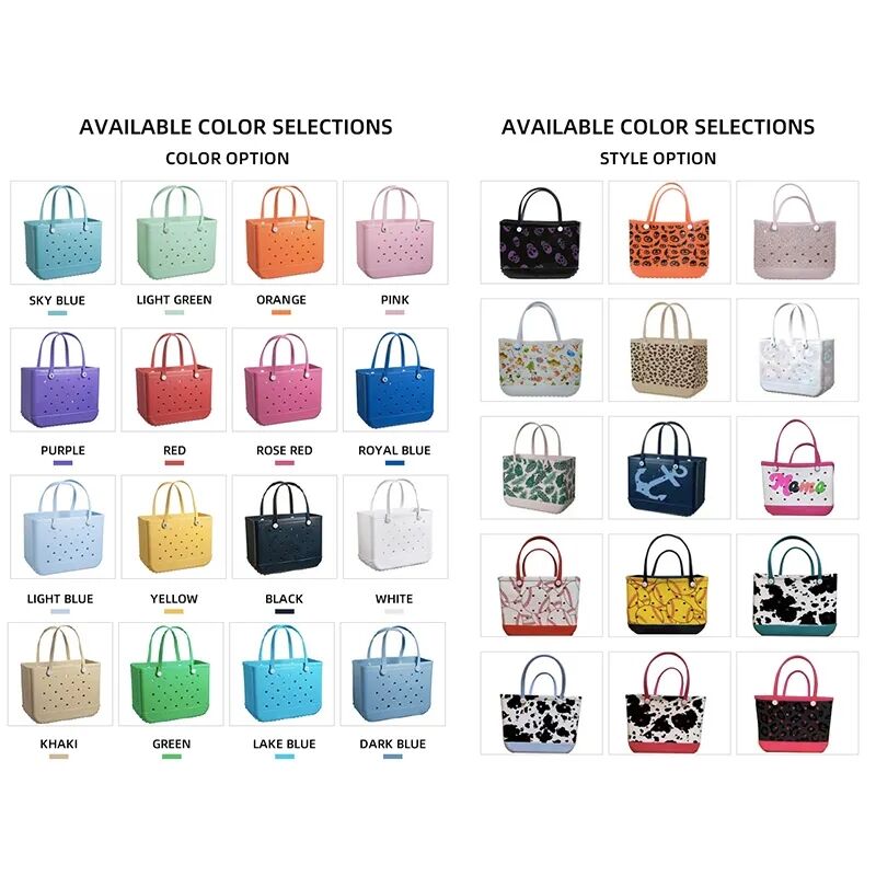 Women Beach Tote Bag Wholesale Waterproof Rubber Handbags Fashion Eva ...