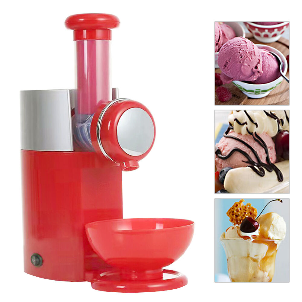 Woo Mini Home Electric New Design Ice Cream Maker White Ice Cream ...