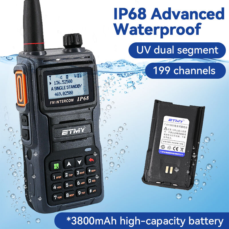 Best Long Range Waterproof Walkie Talkie Dual Band Handheld Radio ...