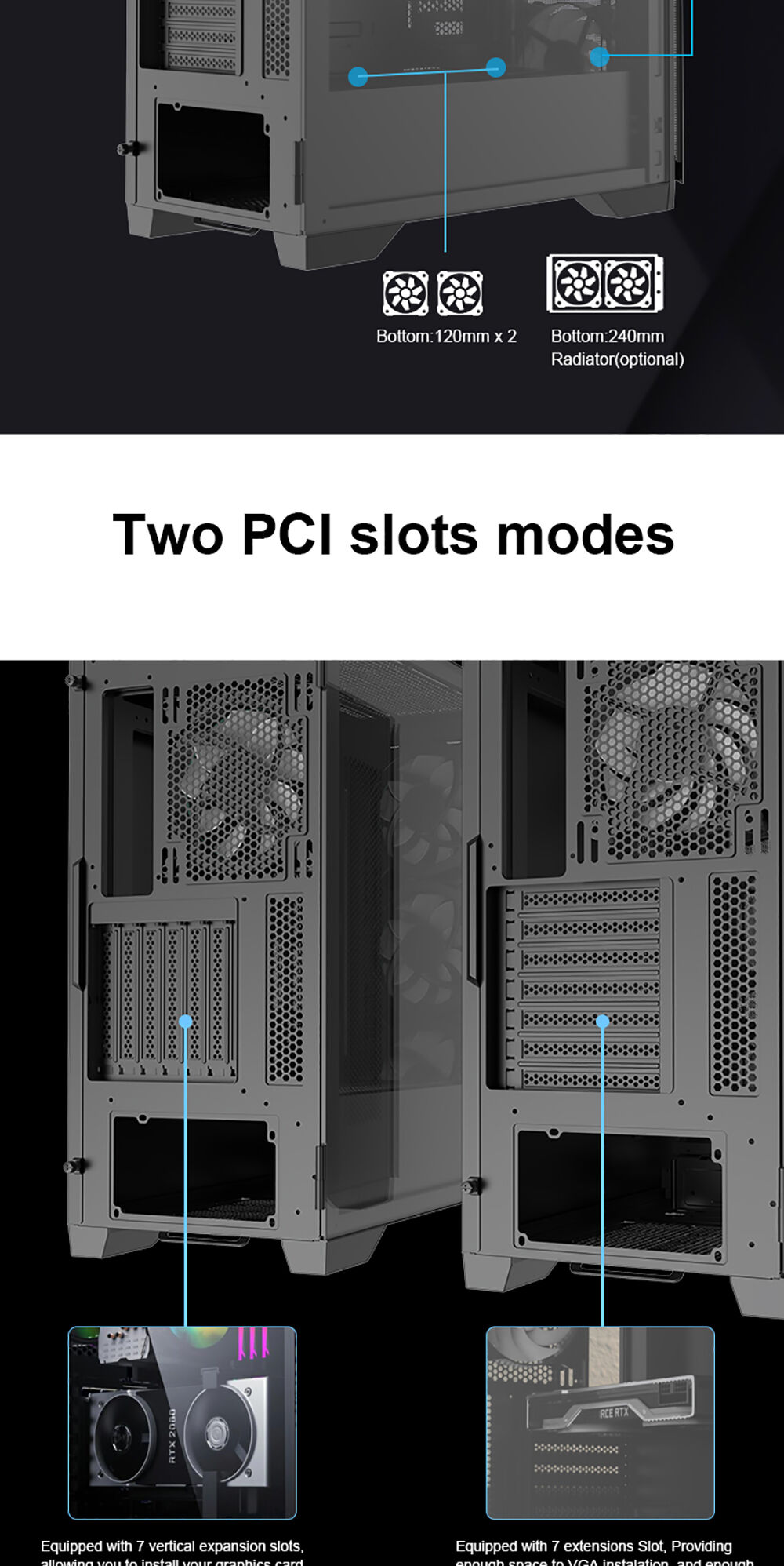 2024 New Design Atx Pc Case Usb 3.0 Tempered Glass 0.7mm Spcc Hardware ...