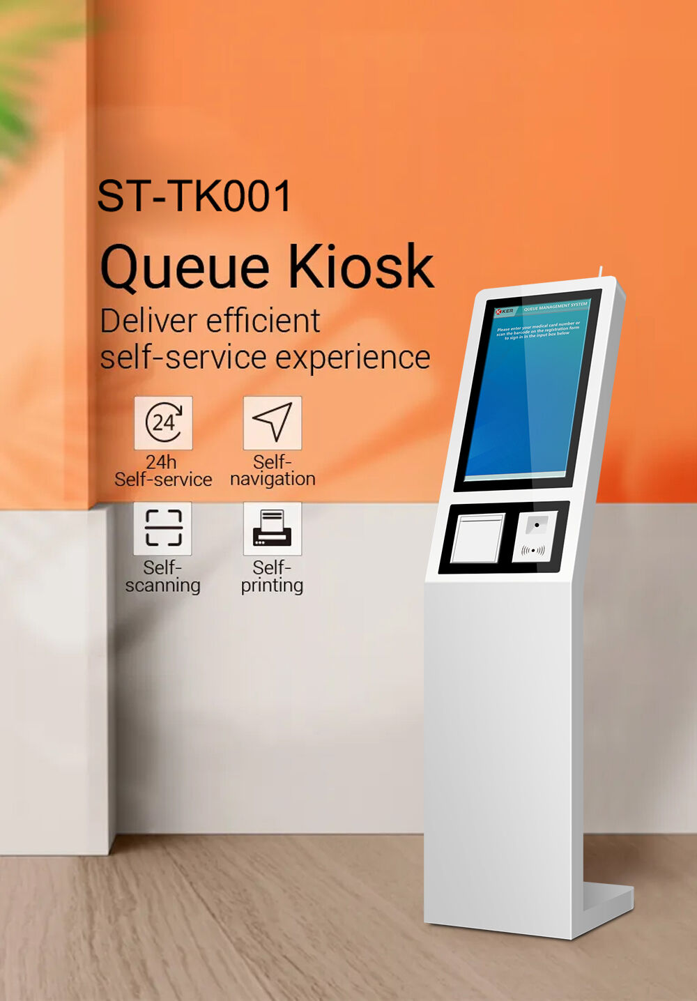 Buy Wholesale China 21.5 Inch Electronic Queue Management System Touch ...