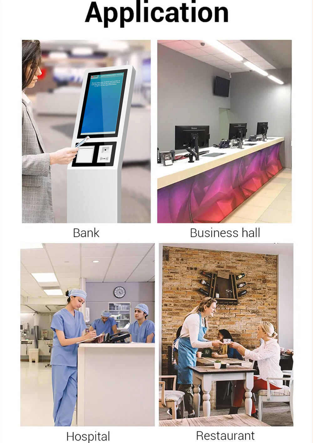 Buy Wholesale China 21.5 Inch Electronic Queue Management System Touch ...