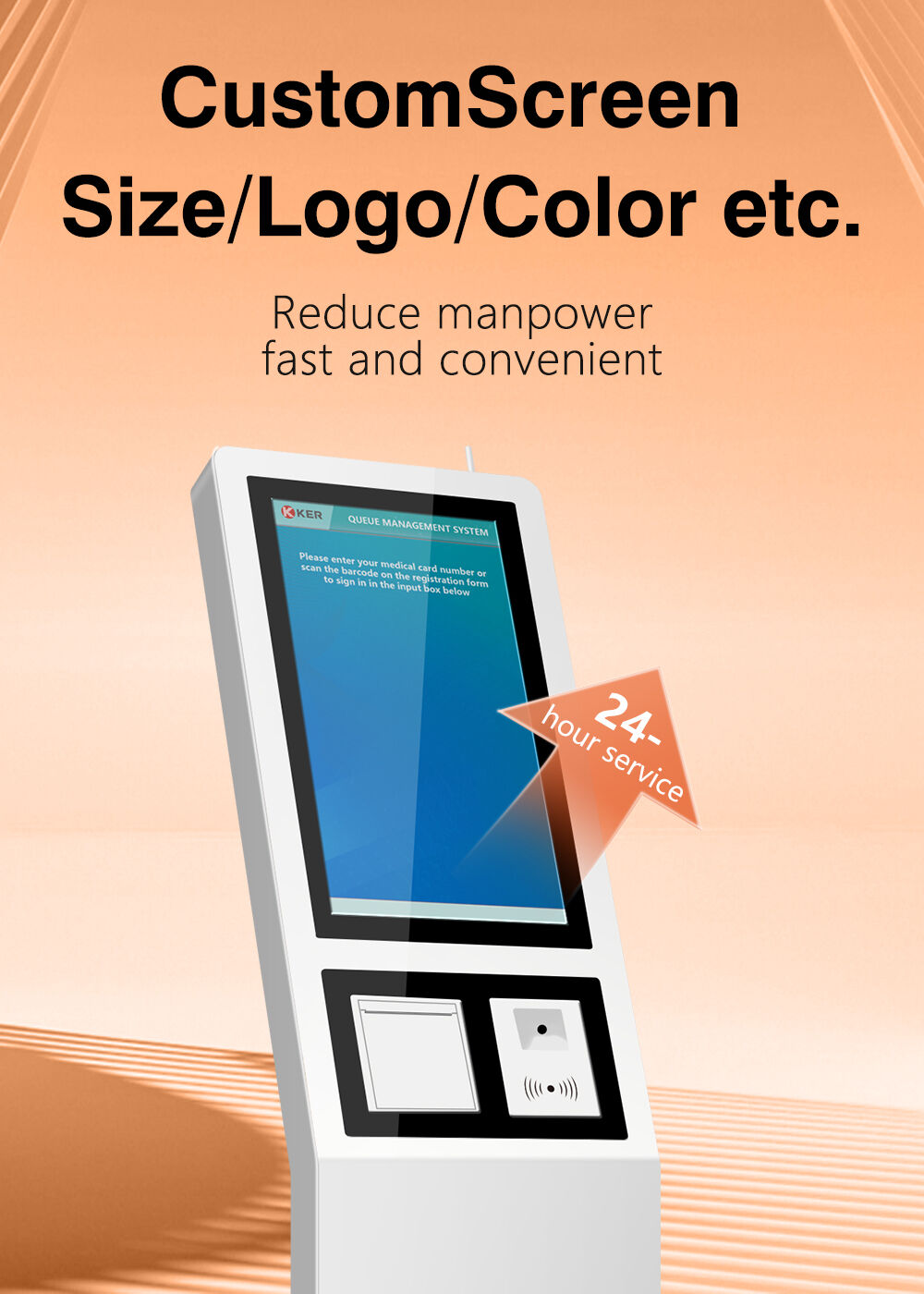 Buy Wholesale China 21.5 Inch Electronic Queue Management System Touch ...