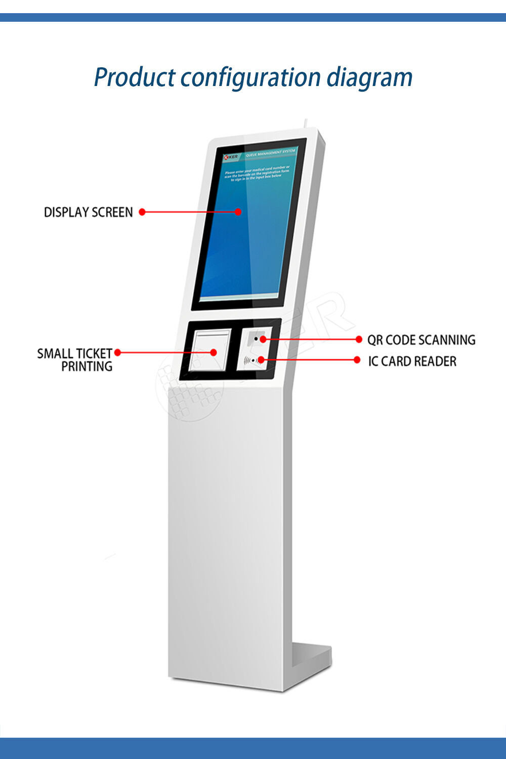 Buy Wholesale China 21.5 Inch Electronic Queue Management System Touch ...