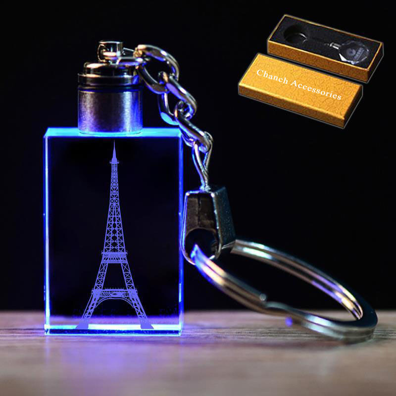 Wholesale Heart Shape Crystal Keychain Led Keychains Blank Keychains Accept 3d Laser Engrave ...