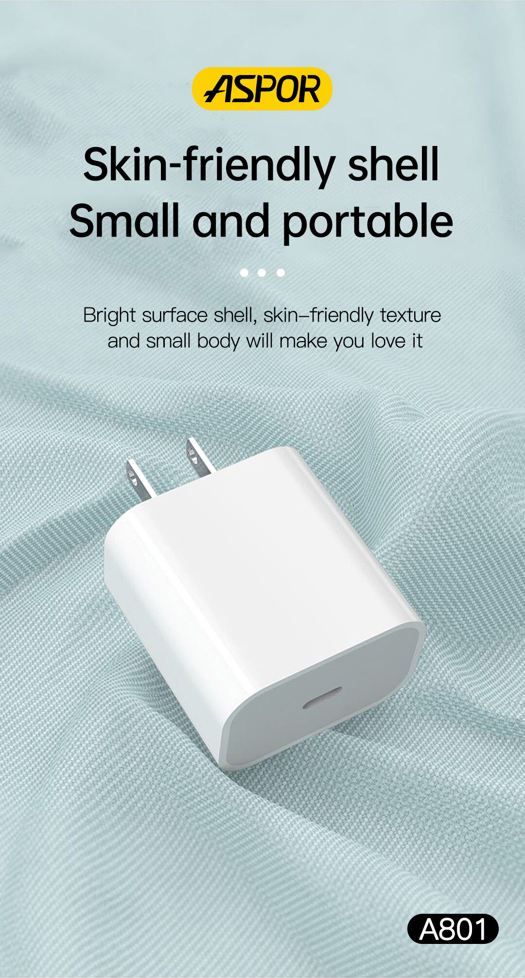 Buy Wholesale China Aspor A801 Oem Odm Phone Charger Pd 20w Usb C Fast Charging Usb Wall Charger ...