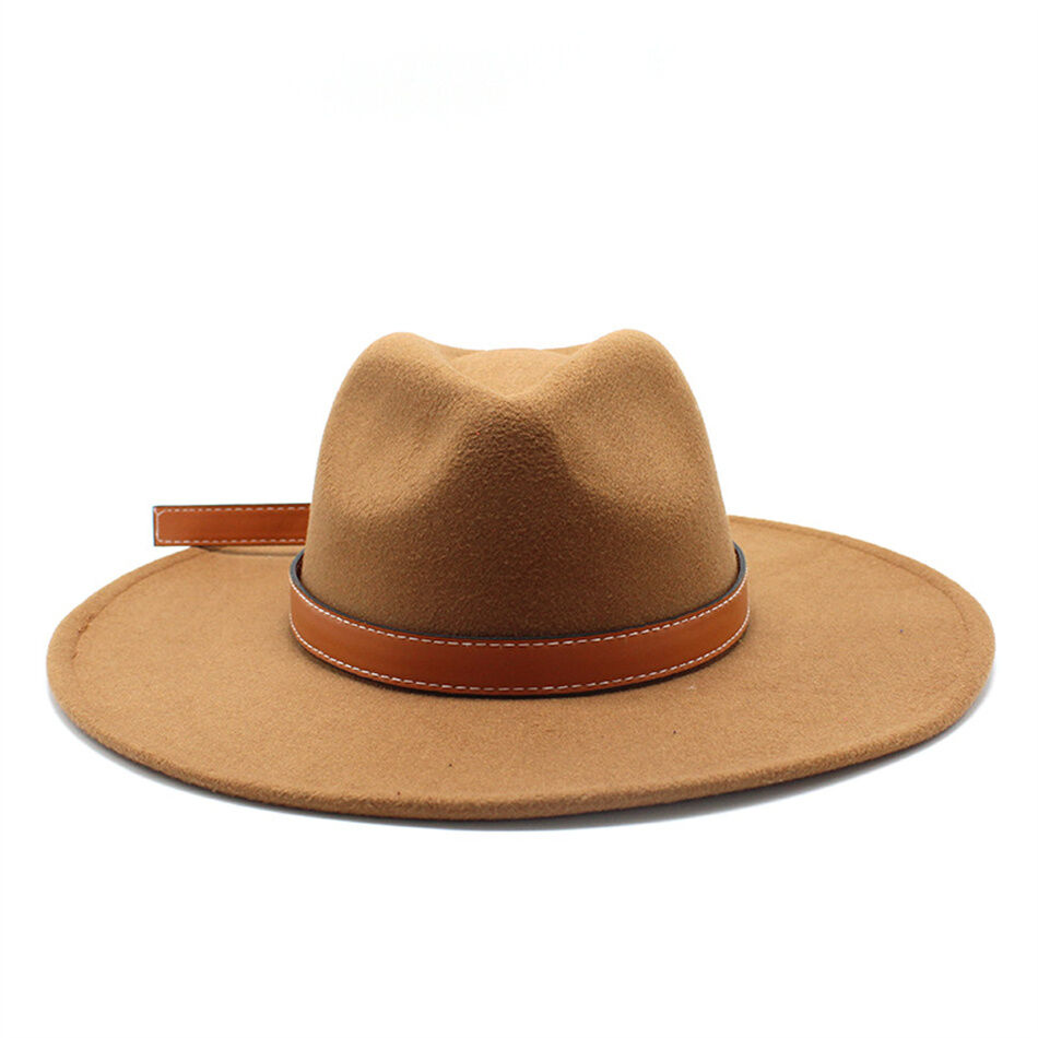 Buy Wholesale China 2024 New Panama Vintage Felt Soft Brim Fedora Cap ...