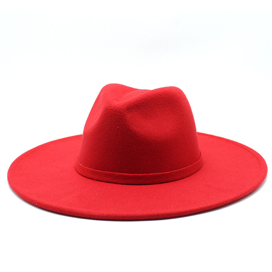 Buy Wholesale China Wholesale Wool Felt Wide Brim Big Fedora Hat Jazz ...