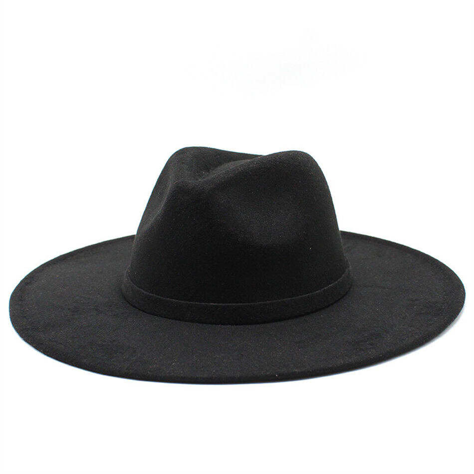 Buy Wholesale China Wholesale Wool Felt Wide Brim Big Fedora Hat Jazz ...