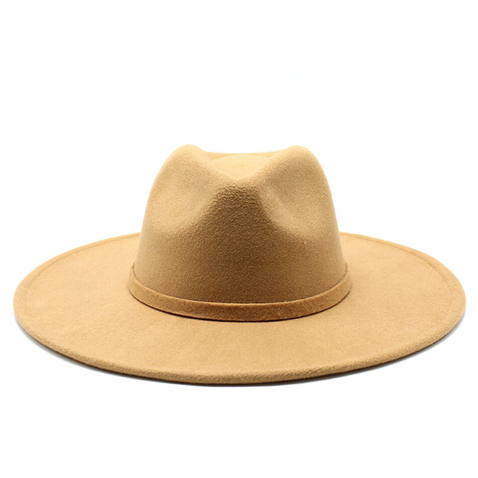 Buy Wholesale China Wholesale Wool Felt Wide Brim Big Fedora Hat Jazz ...