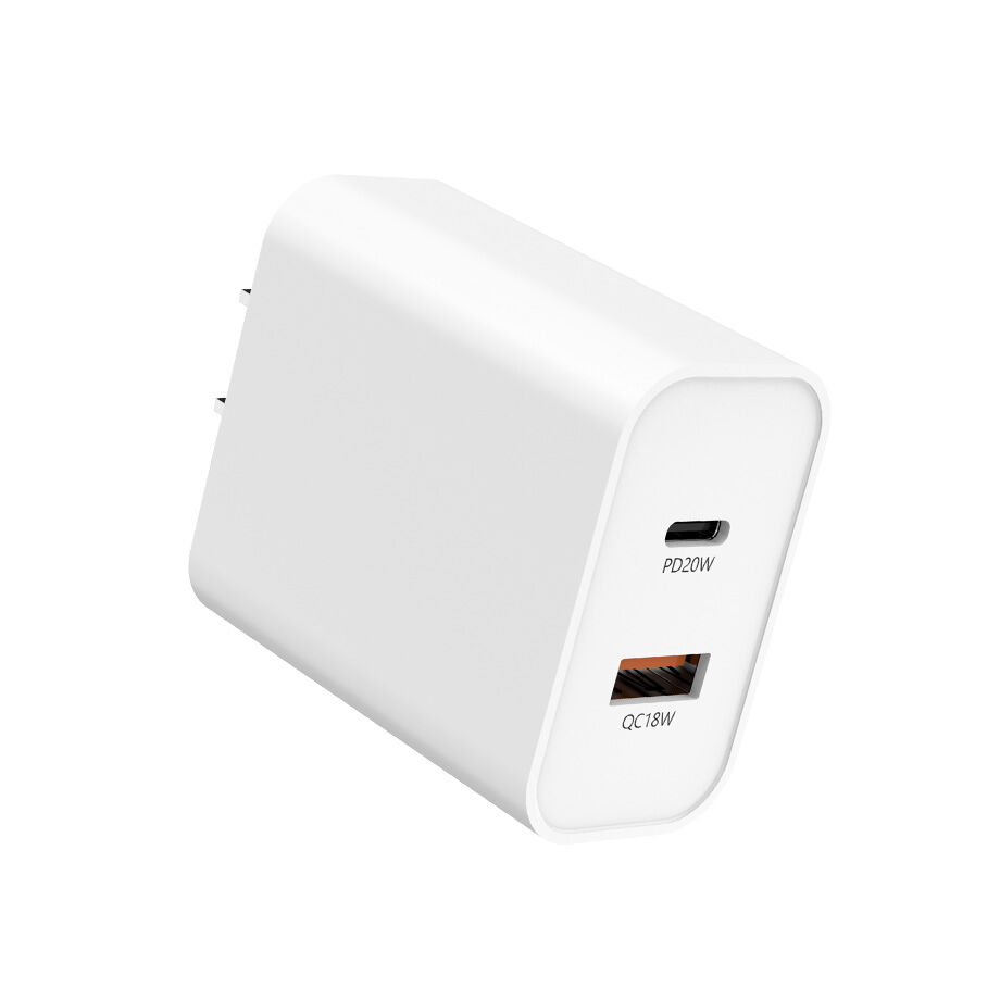 38w Mobile Phone Chargers Usb Type C 1c2a Dual Ports Quick Charger ...