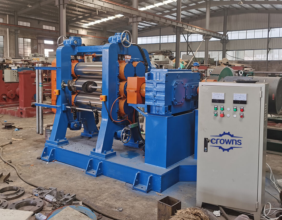 Automatic Rubber Calender Line Machine , Rubber Sheeting Making ...