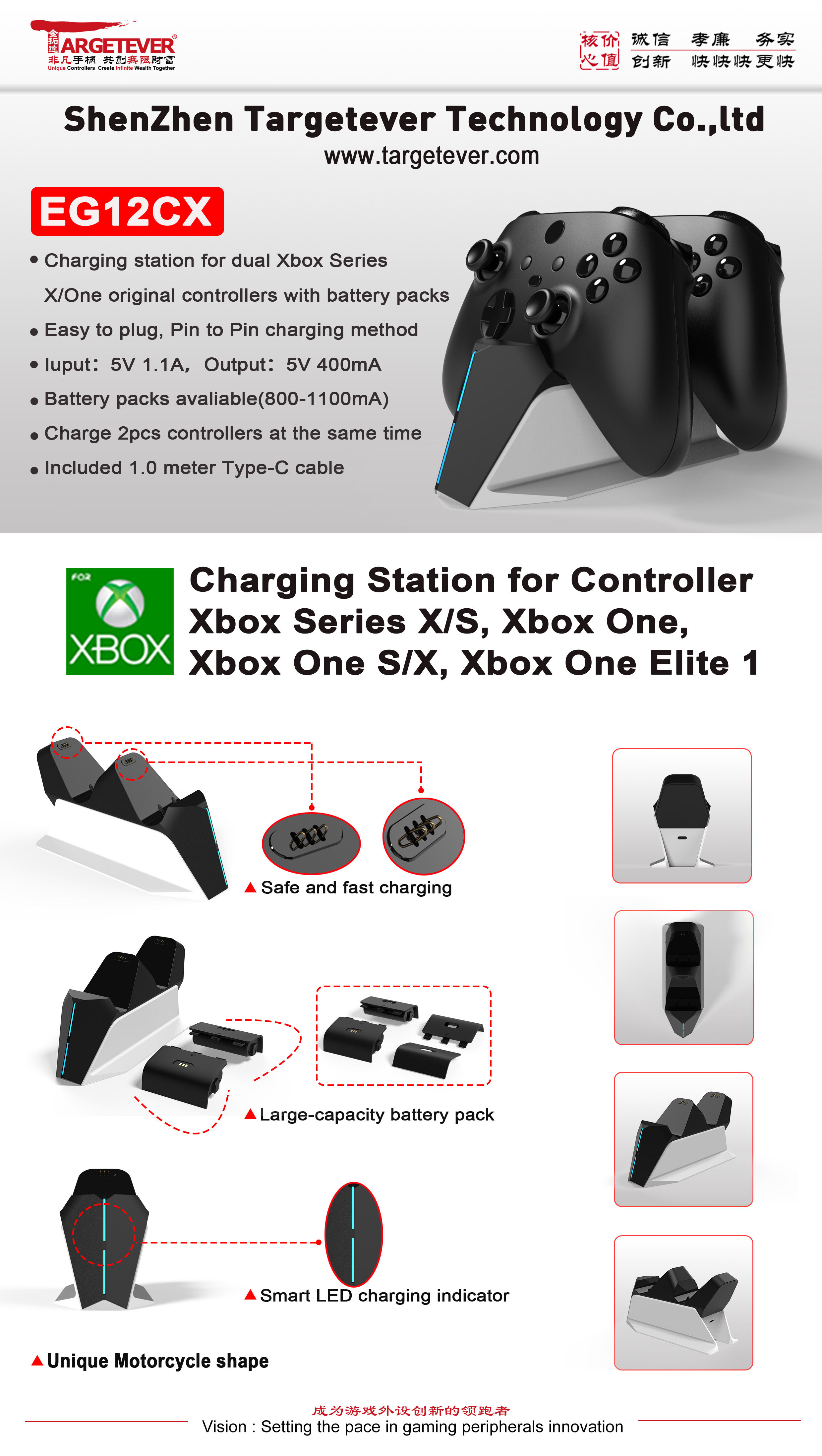 Buy Wholesale China Factory Price Dual Charging Station For Xbox Series ...
